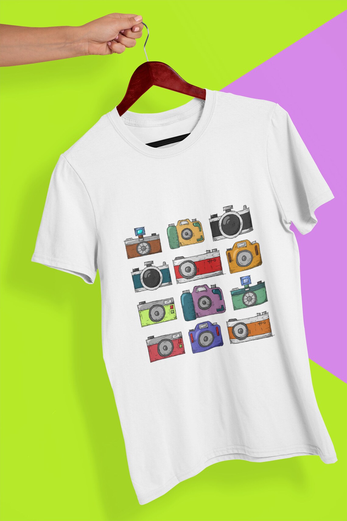 T-shirt With a Camera for the Photographer Graphic Tees - Etsy