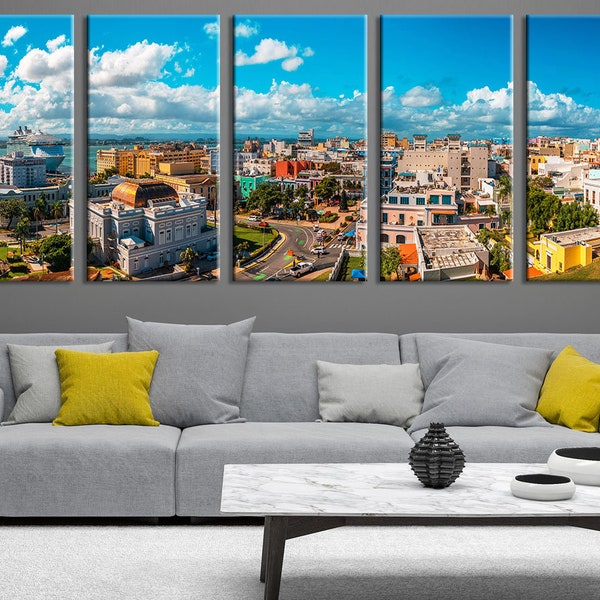 Puerto Rico Skyline Art - Etsy