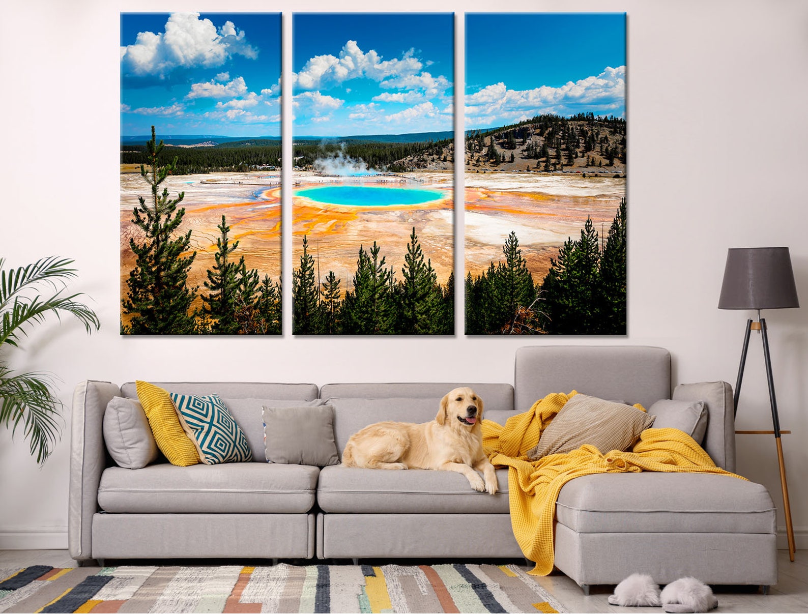 Yellowstone Wall Decor Mountains Trees Wall Decor Trees - Etsy UK