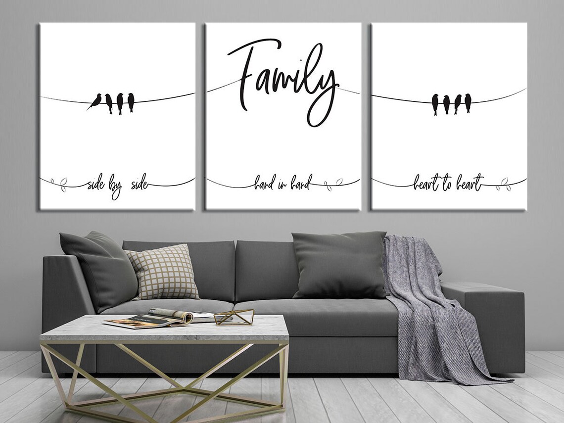 Minimalist Wall Decor Wording Wall Art Sets Love Quotes Art - Etsy