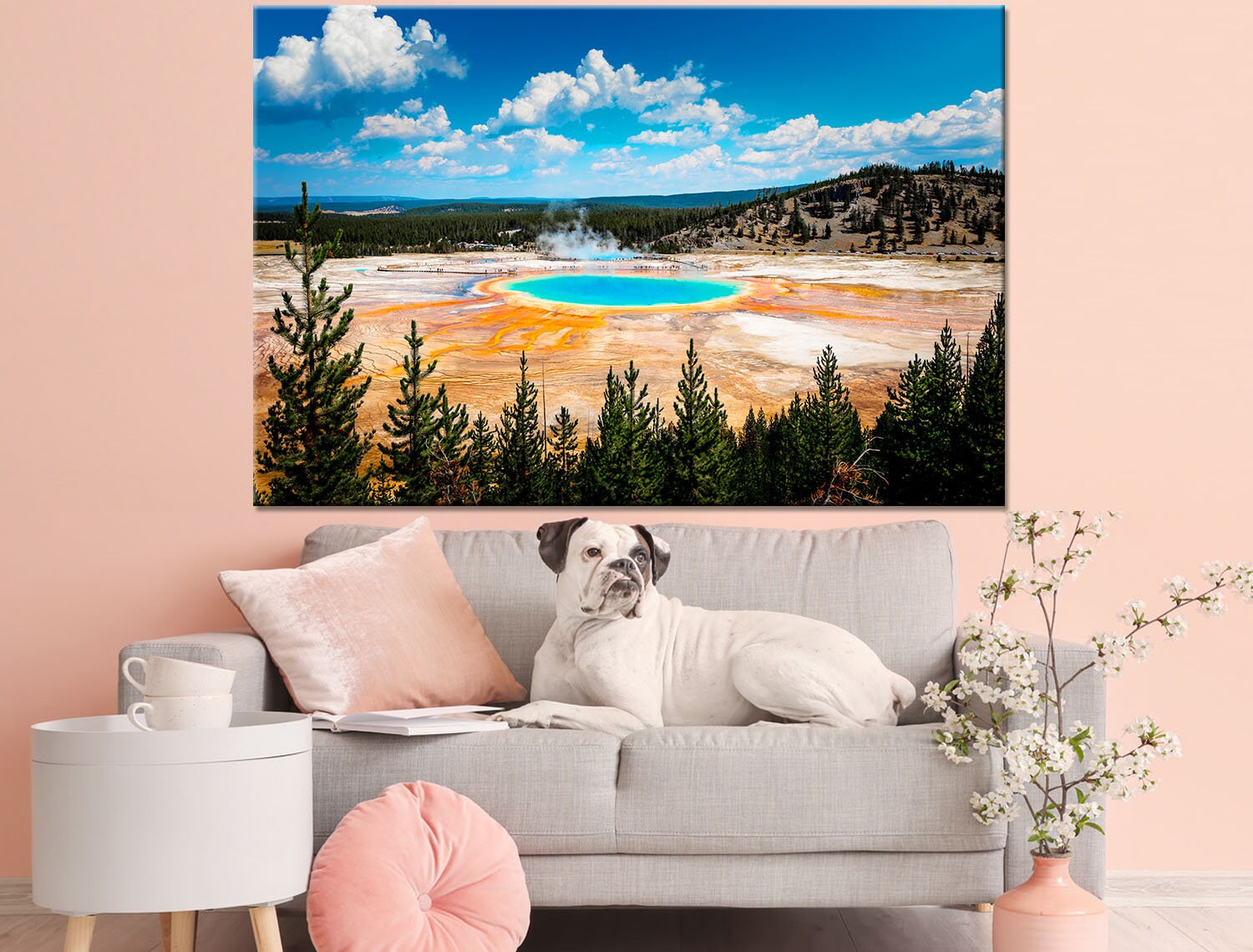 Yellowstone Wall Decor Mountains Trees Wall Decor Trees - Etsy UK