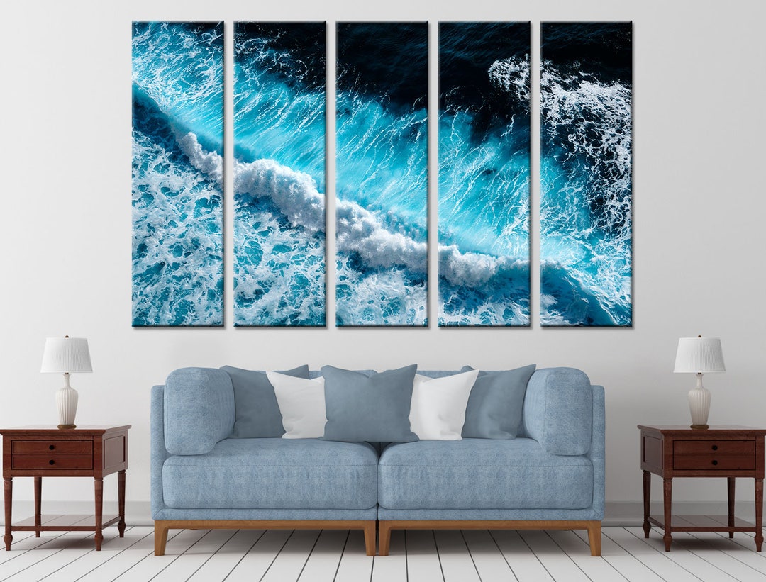 Ocean Pictures Wall Decor Wave Ocean Wall Art Ocean 3 Piece Art Print ...