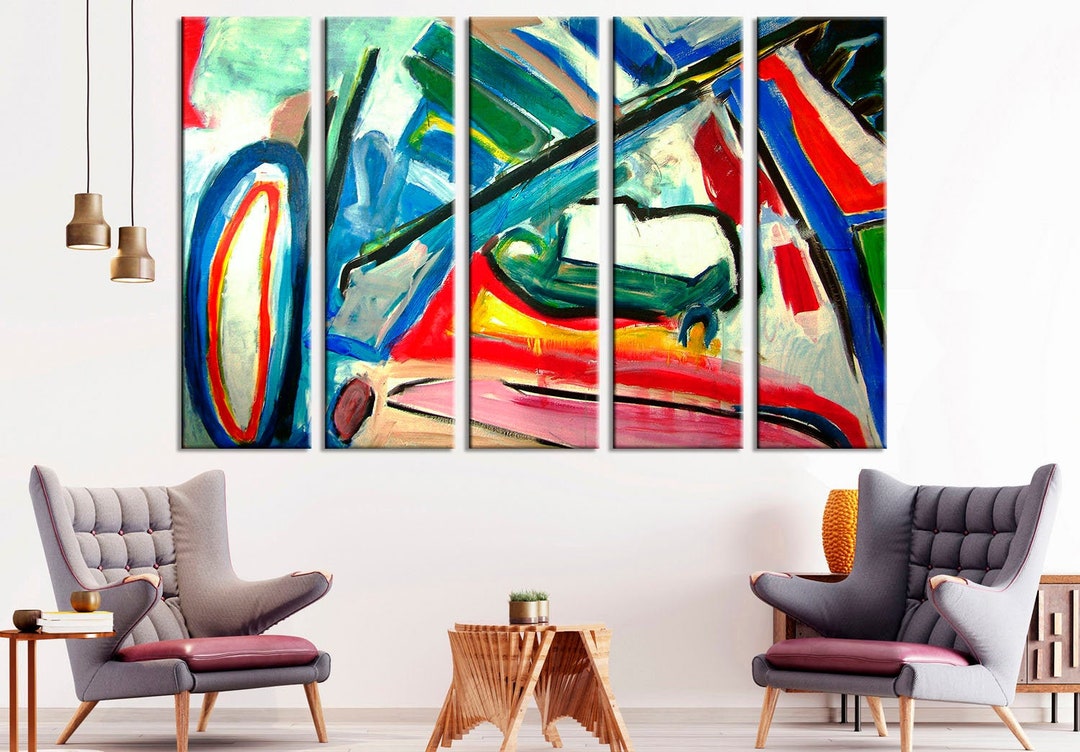 Abstract Wall Art Sets Colorful Wall Art Canvas Geometric Wall Art ...