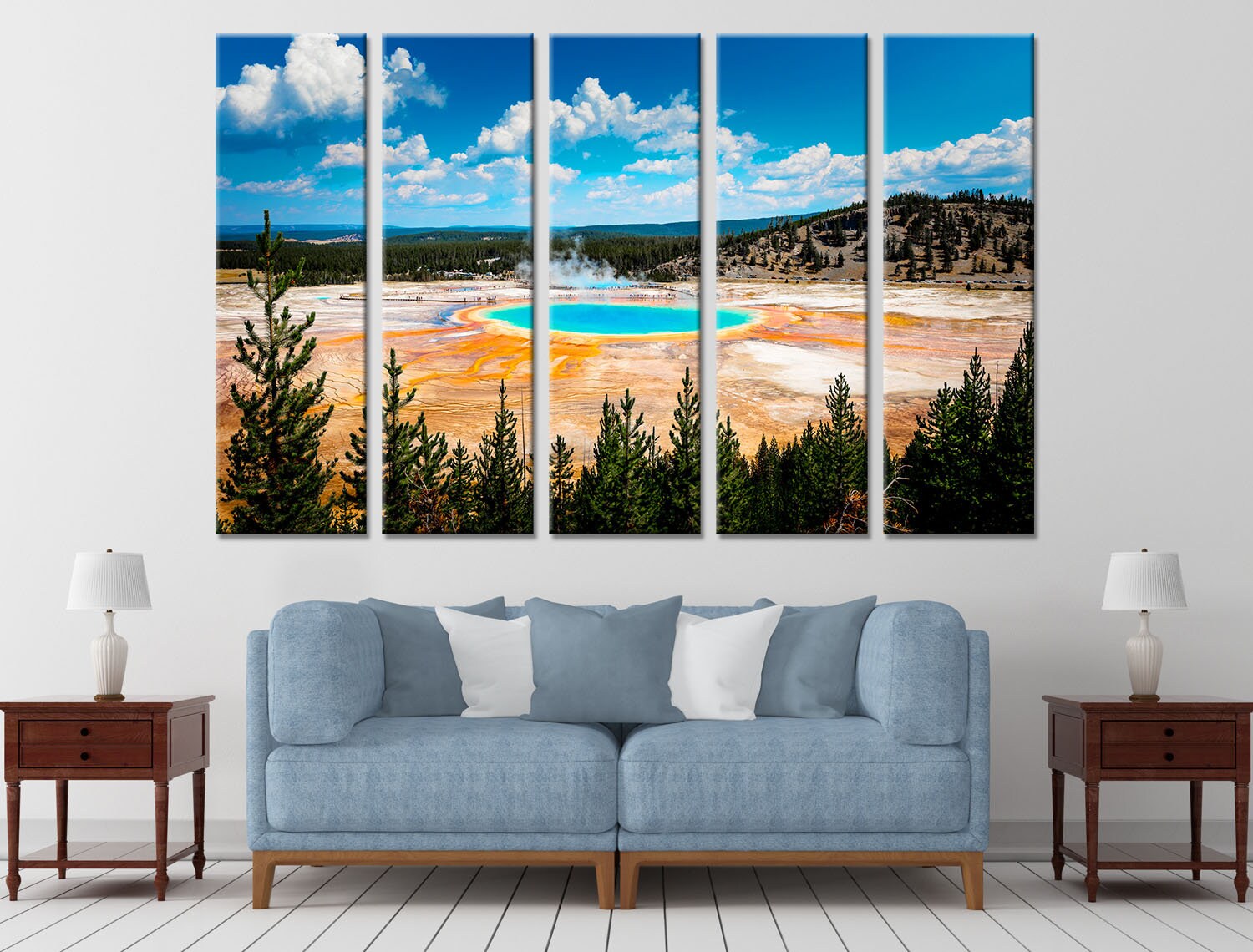 Yellowstone Wall Decor Mountains Trees Wall Decor Trees - Etsy UK