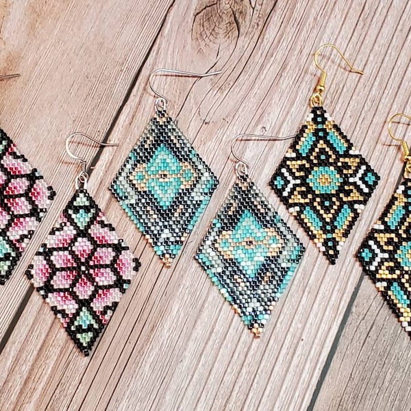 Delica Bead Earrings - Etsy