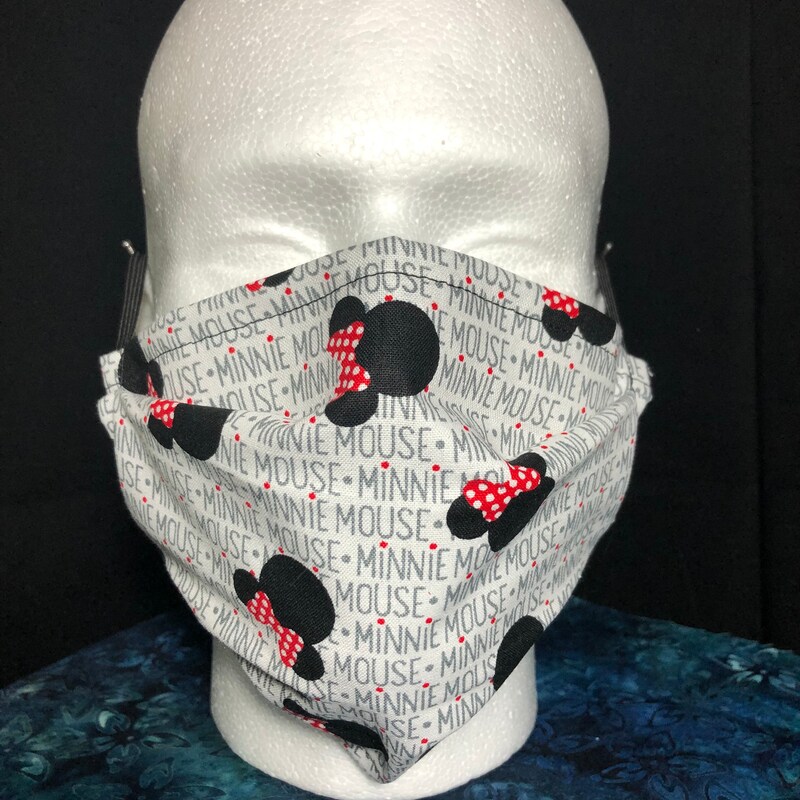Minnie Mouse Face Mask - Etsy