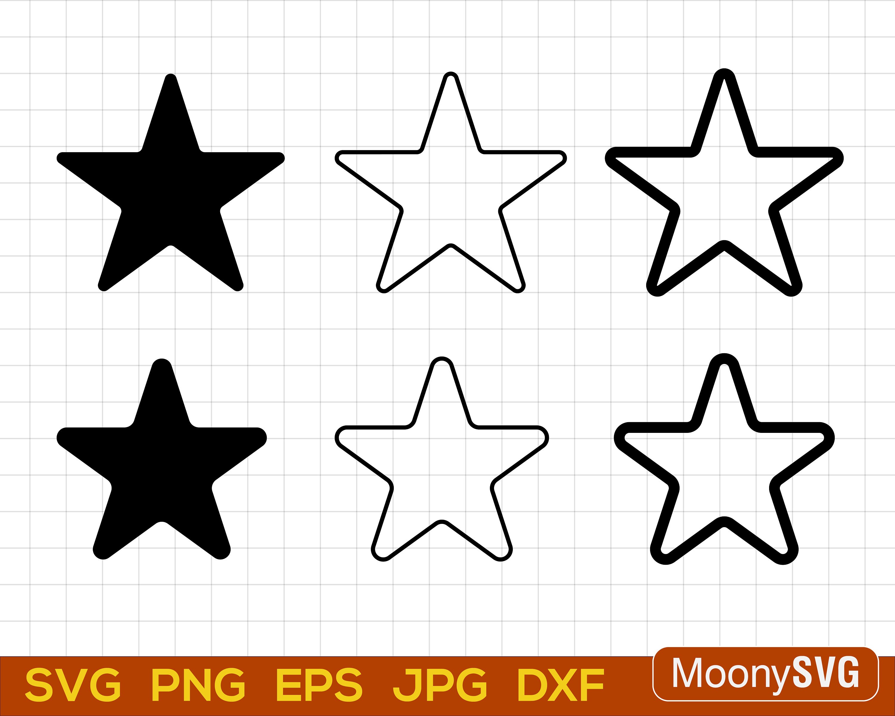 Rounded Star Outline
