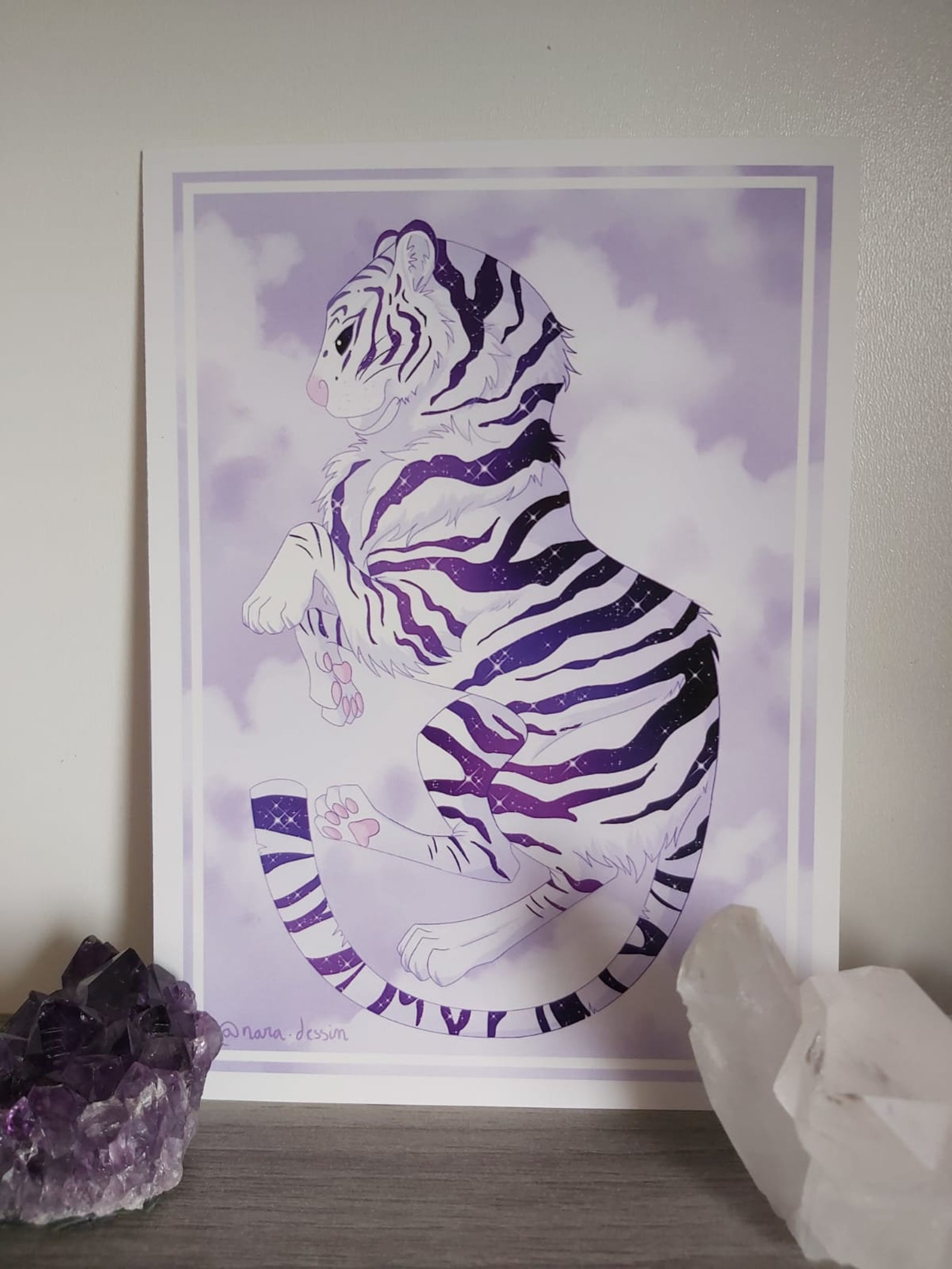 Purple Tiger Painting, Tiger Print, Tiger Illustration - Etsy