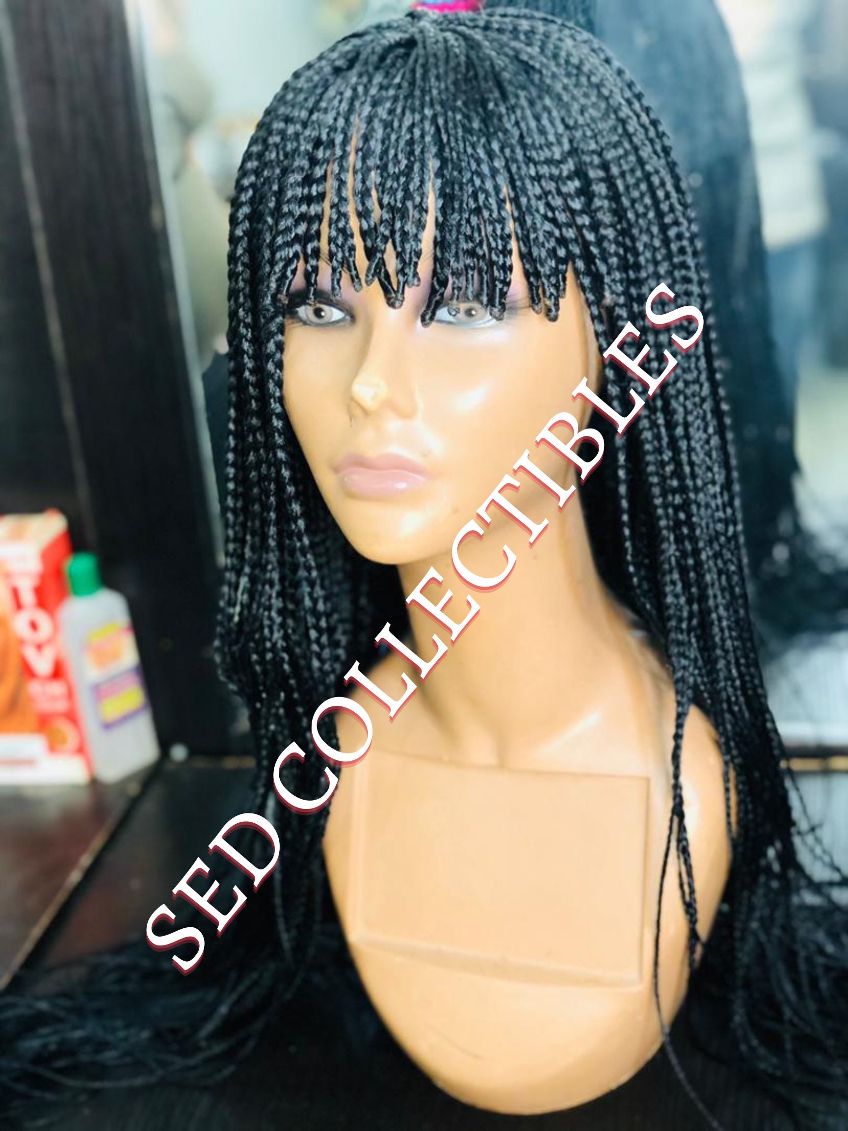 Fringe Braided Wig, Braided Wig, Beaded Wig, Fringe Wig, Beaded Braids ...