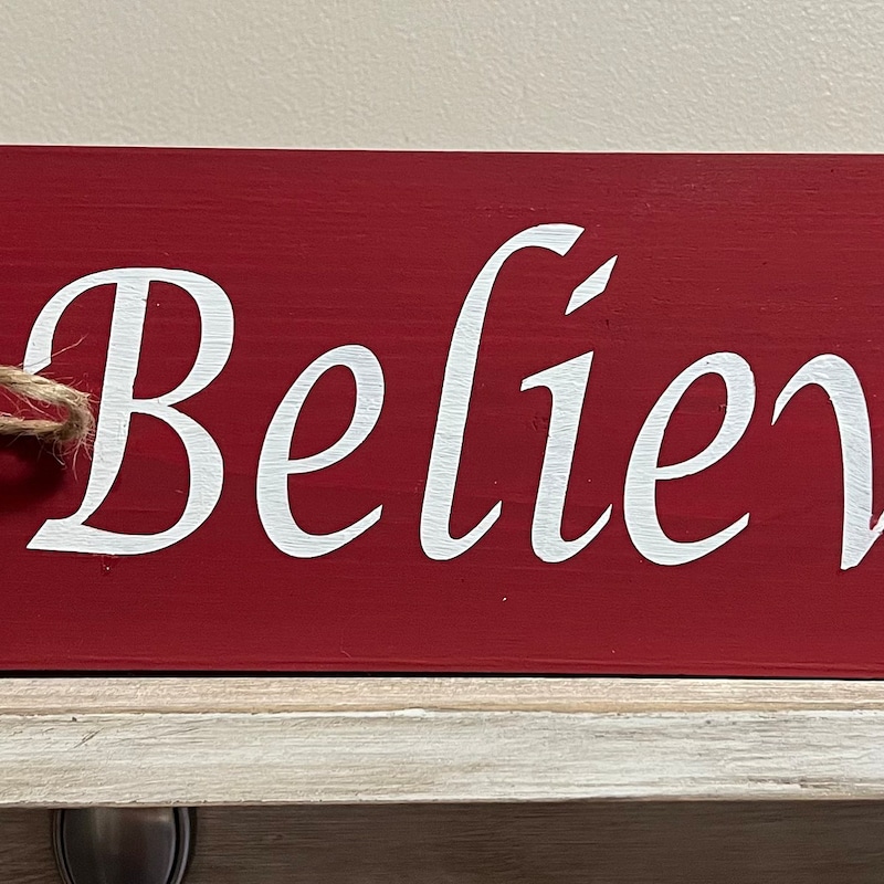 Believe Sign - Etsy