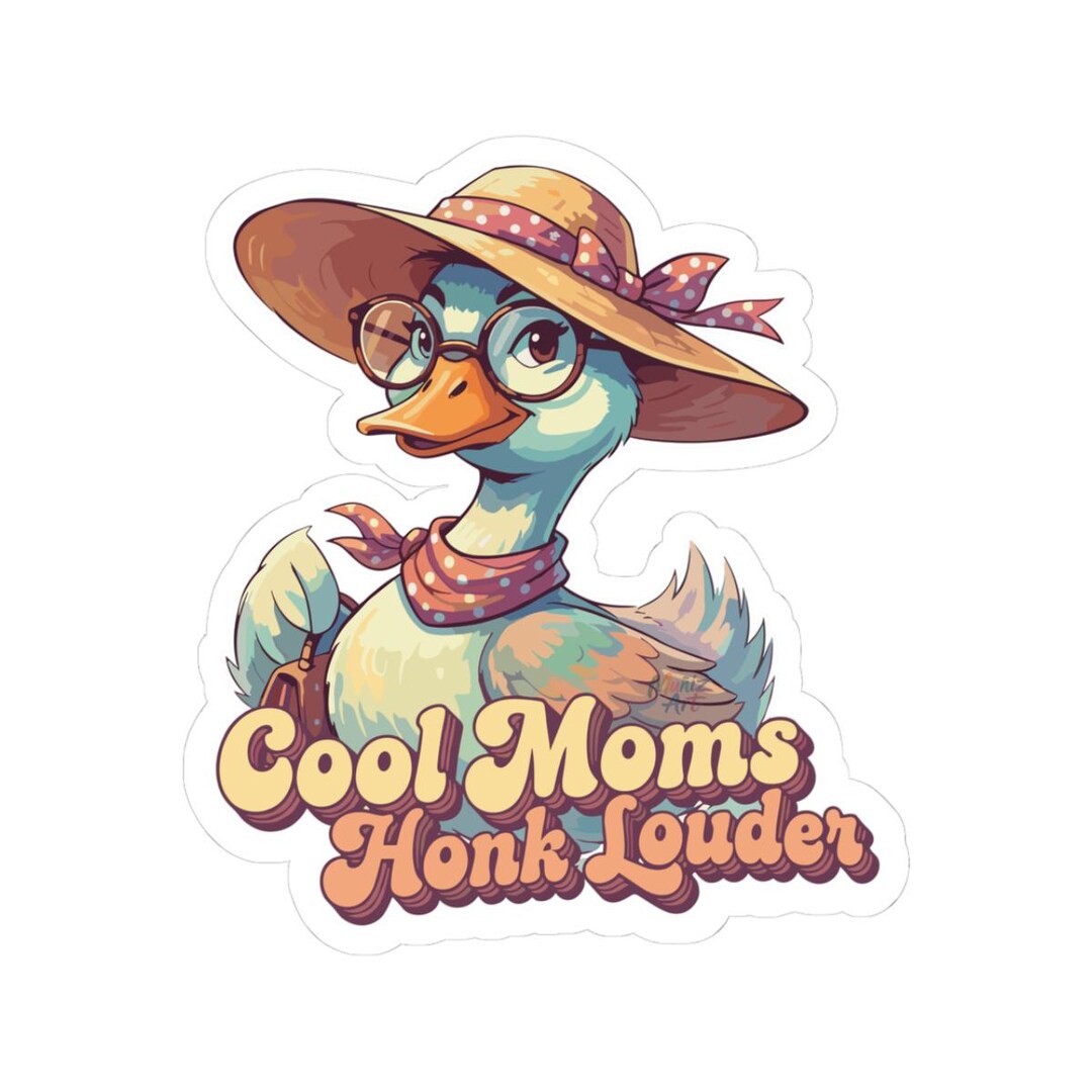 Moms Honk Louder Goose Sticker, Funny Mom Vinyl Decal - Etsy