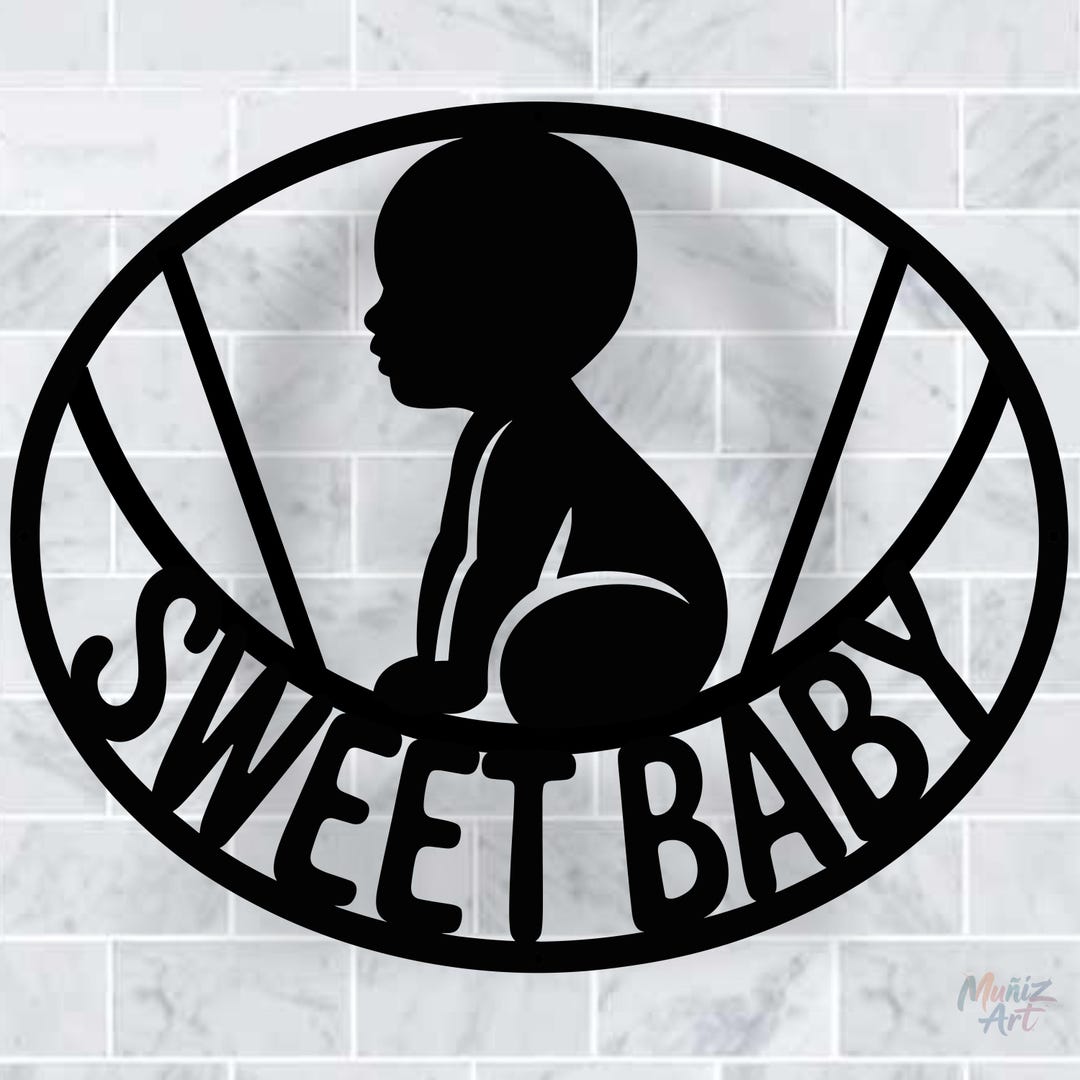 Sweet Baby Metal Sign, Nursery Wall Decor, Baby Shower Gift - Etsy