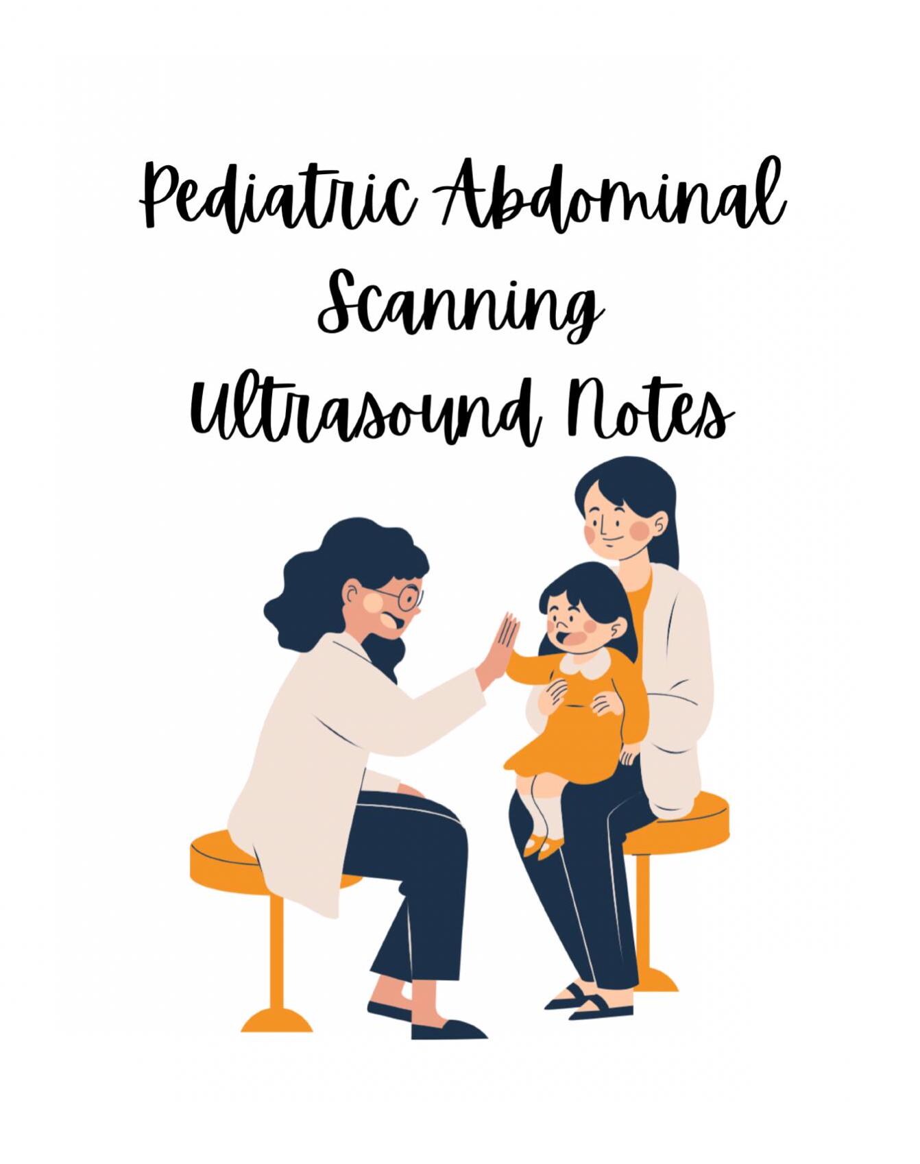 Abdomen and Small Parts Notes Bundle Ultrasound DOWNLOAD Notes PDF ...