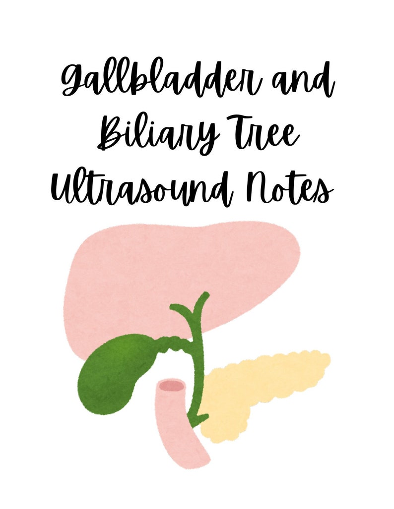 Gallbladder and Biliary Tree Ultrasound DOWNLOAD Notes PDF Ultrasound ...