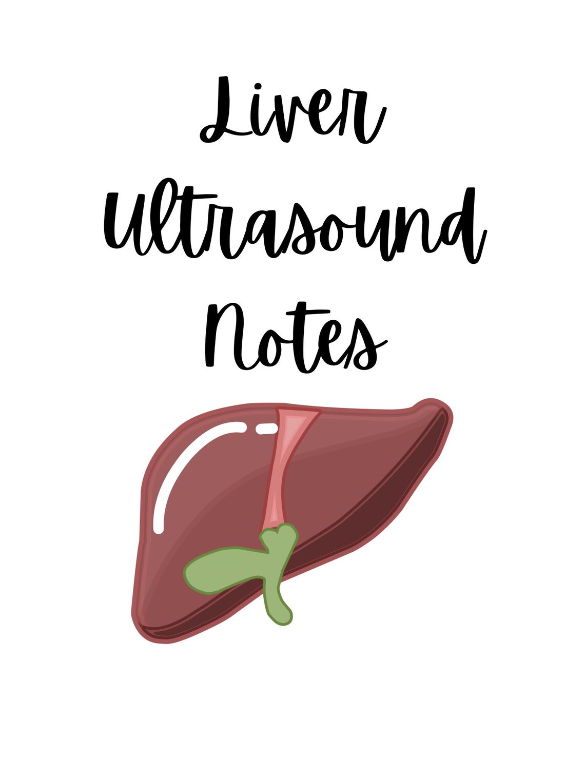 Liver Ultrasound DOWNLOAD Lecture Notes PDF Ultrasound School for ...