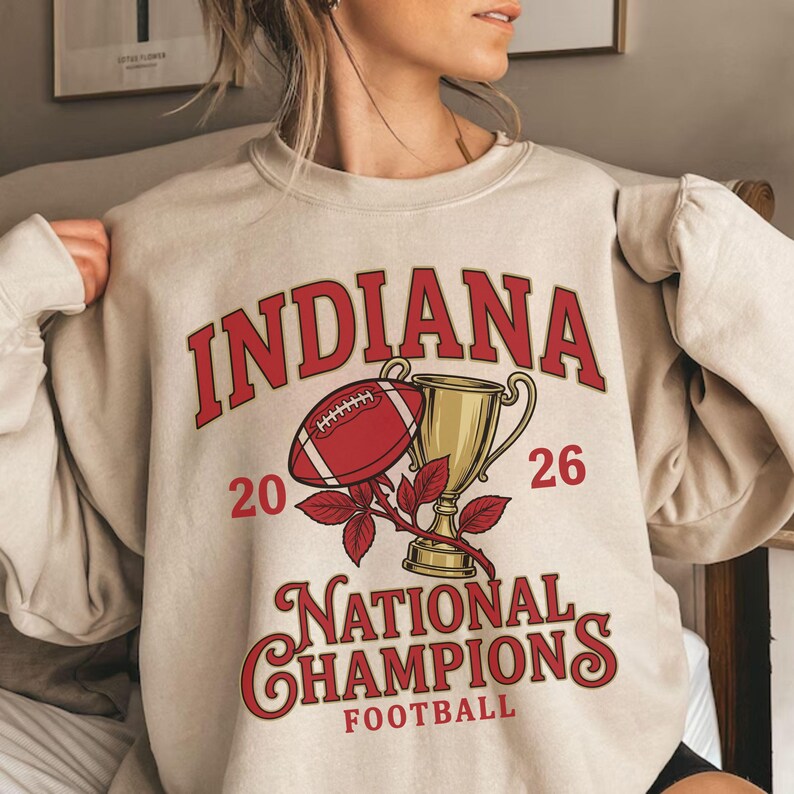 Indiana Football National Champions 2026 Shirt, Vintage Indiana Champs ...