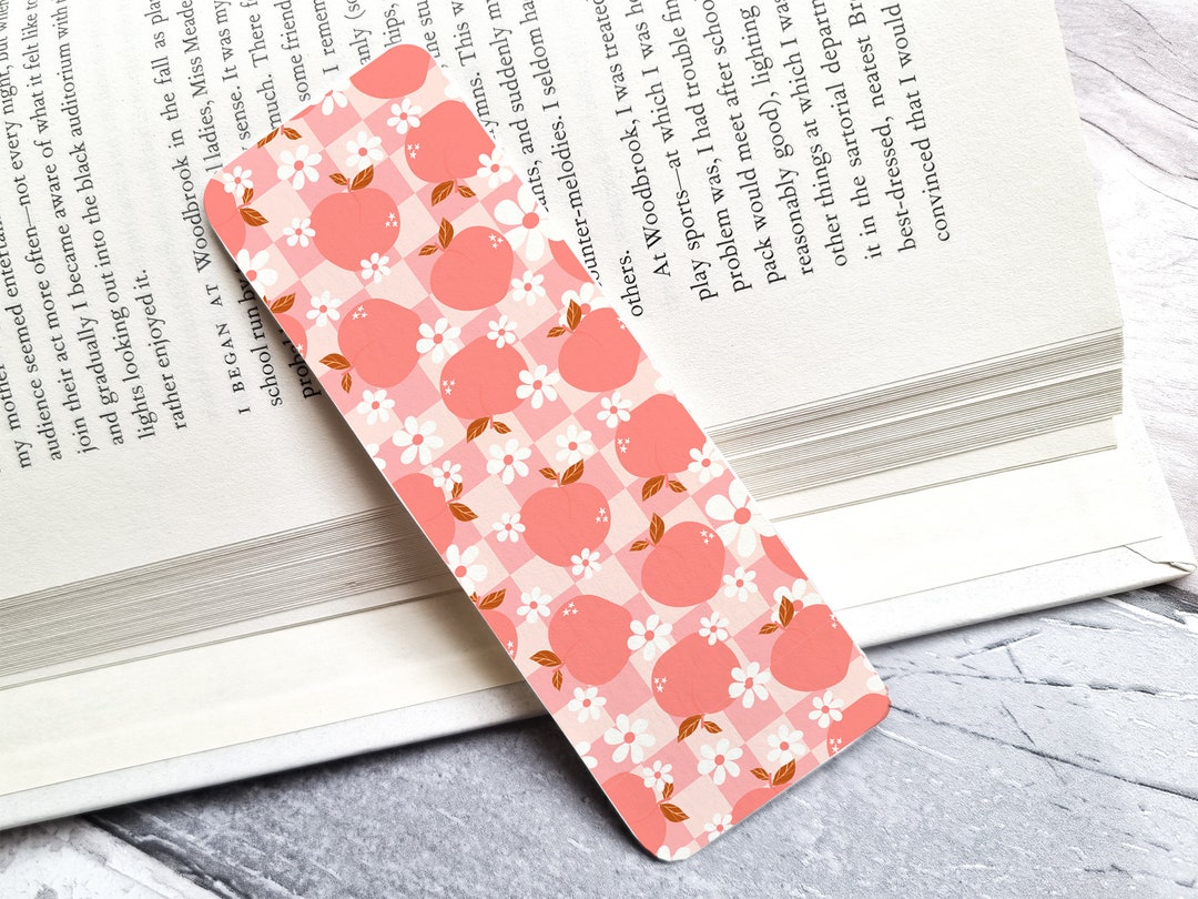 Peach Bookmark | Pretty Bookmark | Cute Bookmark | Bookmark | Reader ...