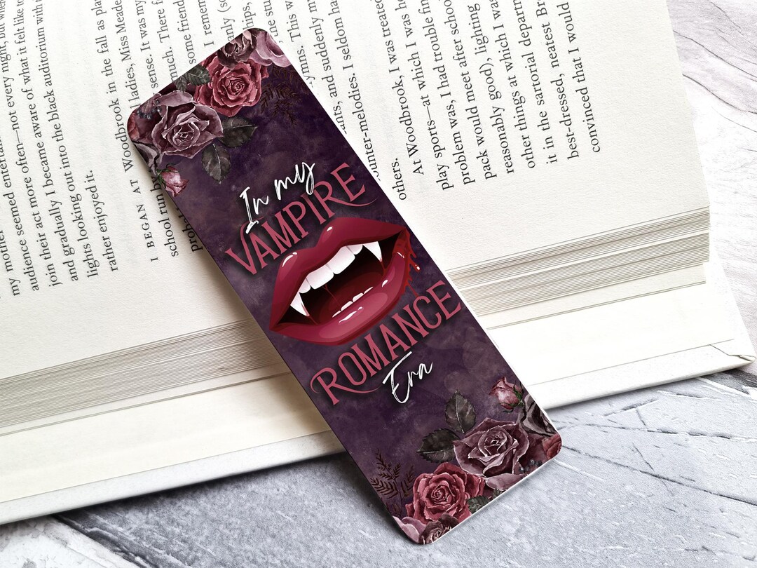 Vampire Romance Era Bookmark | Vampire Bookmark | Spooky Bookmark ...
