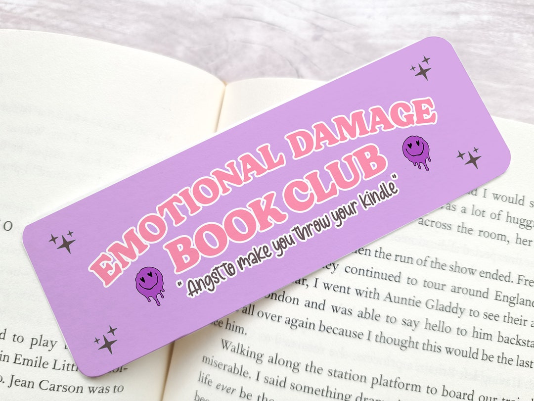 Emotional Damage Book Club | Bookclub Bookmark | Romance Reader ...