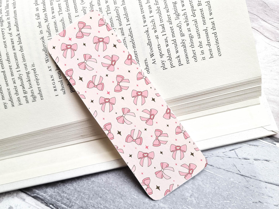 Coquette Bows Bookmark | Pretty Bookmark | Cute Bookmark | Bookmark ...