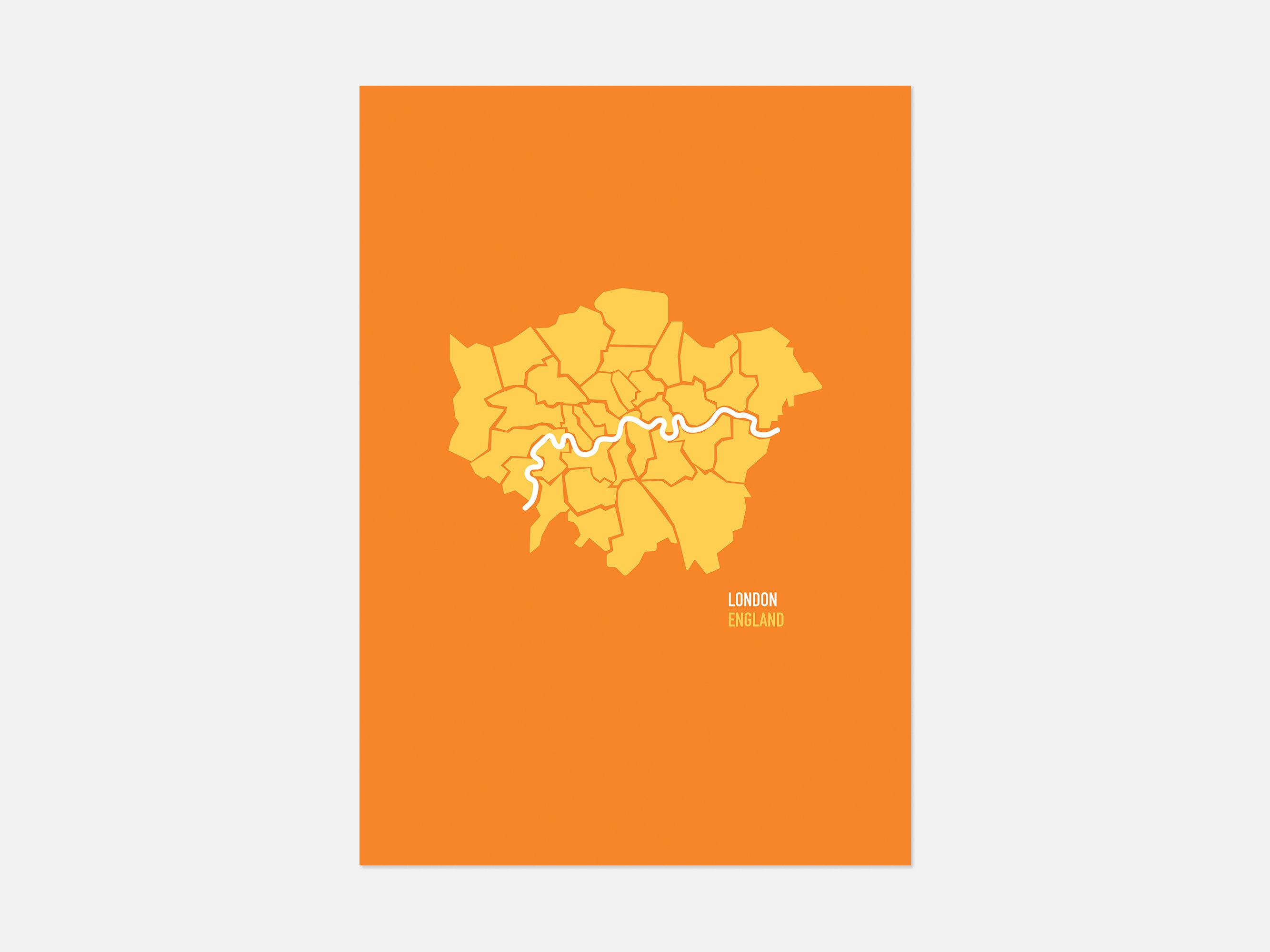 London Poster the Boroughs of London Gallery Wall Map Art A3/A4 - Etsy UK