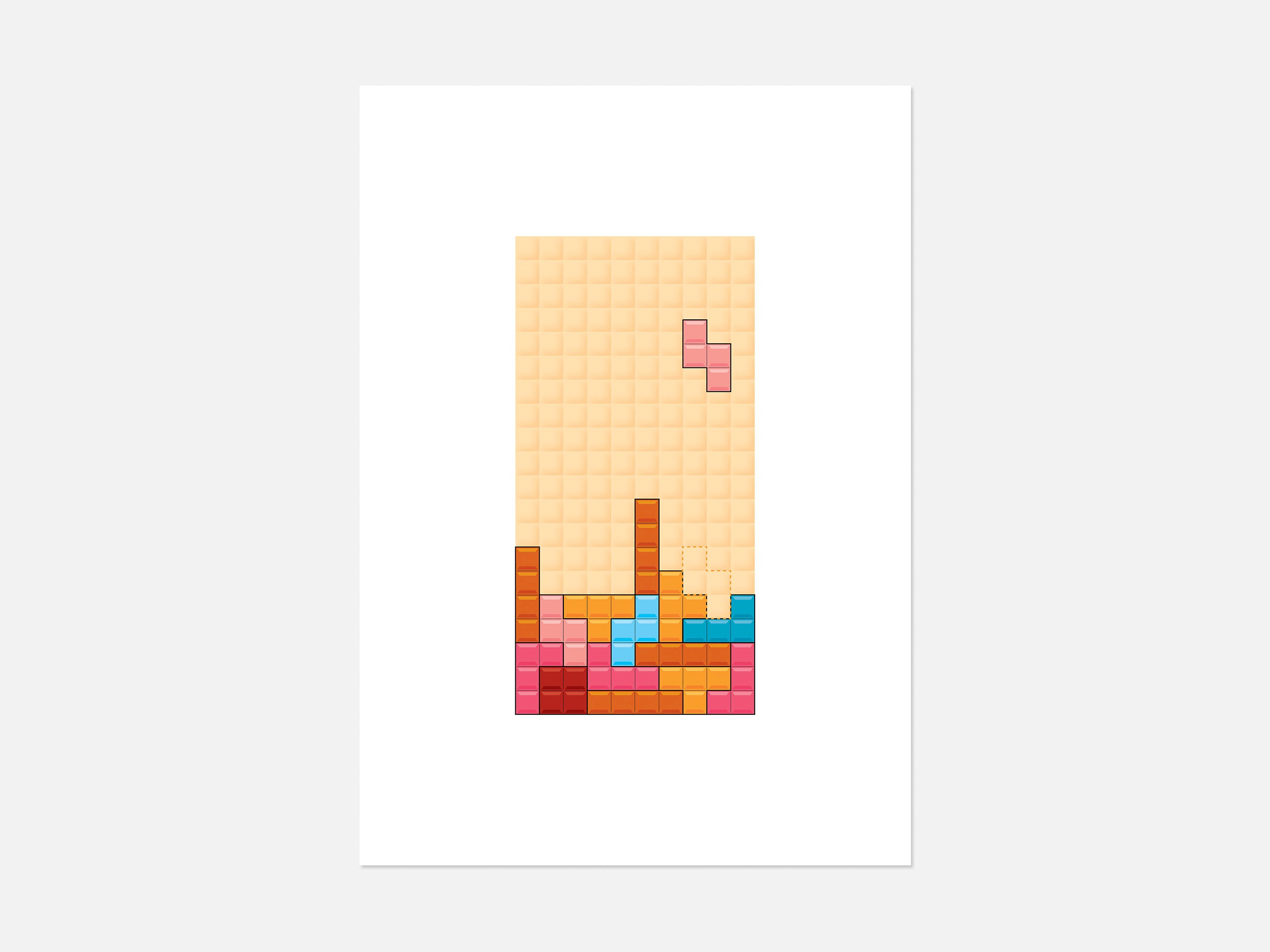 Tetris Retro Gaming Poster A3, A4 / Gallery Wall Art - Etsy