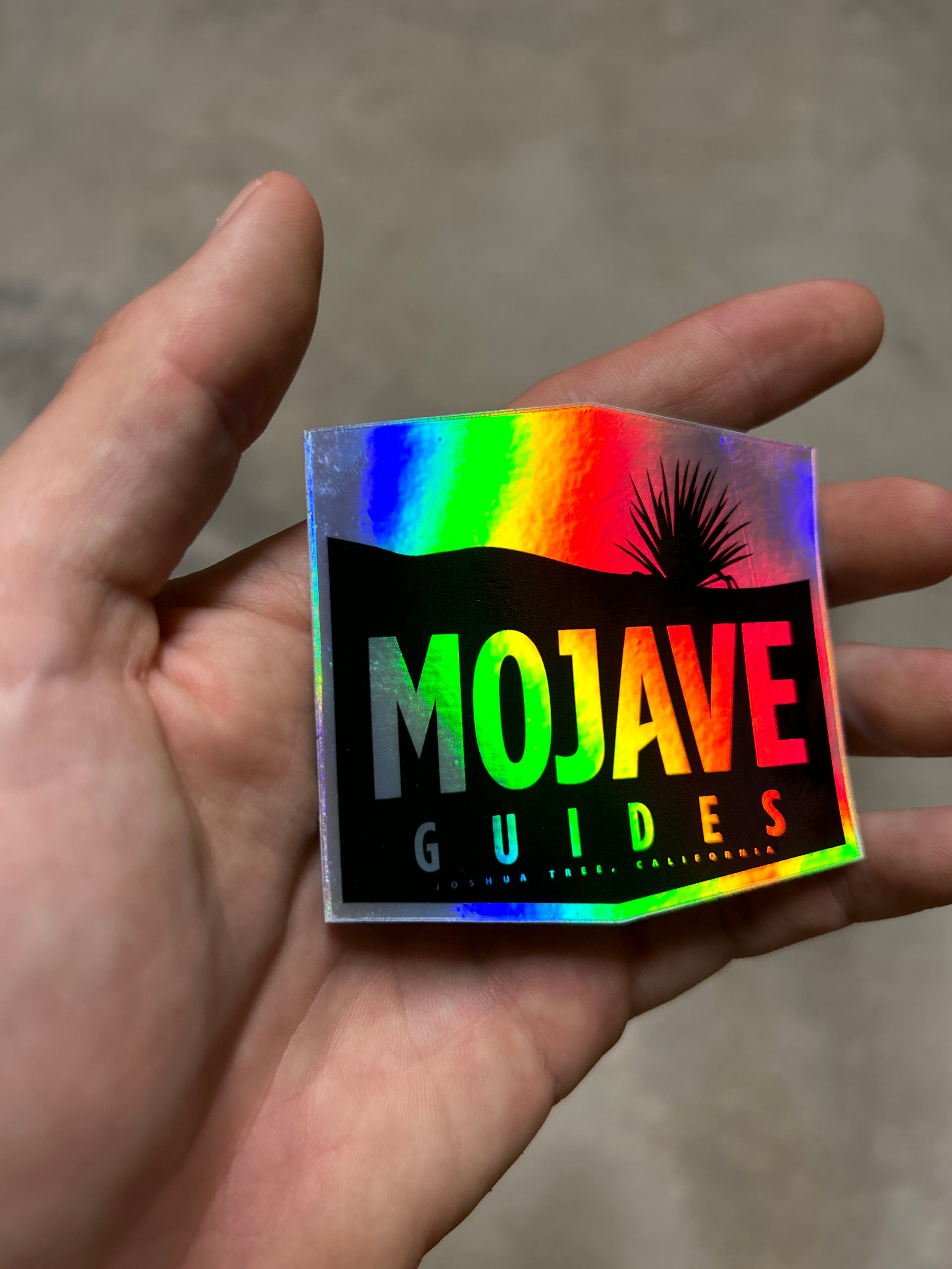 Mojave Guides Holographic Logo Sticker - Etsy