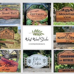 Large Outdoor Custom Sign, House Sign, Welcome Sign, Property Sign ...