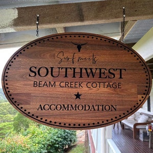 Oval Custom Sign, Property Sign, House Sign, Cottage Sign, Wedding Sign ...