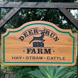 Outdoor Custom Sign, Business Sign, Farm Sign, Wedding Sign, Wood Sign ...