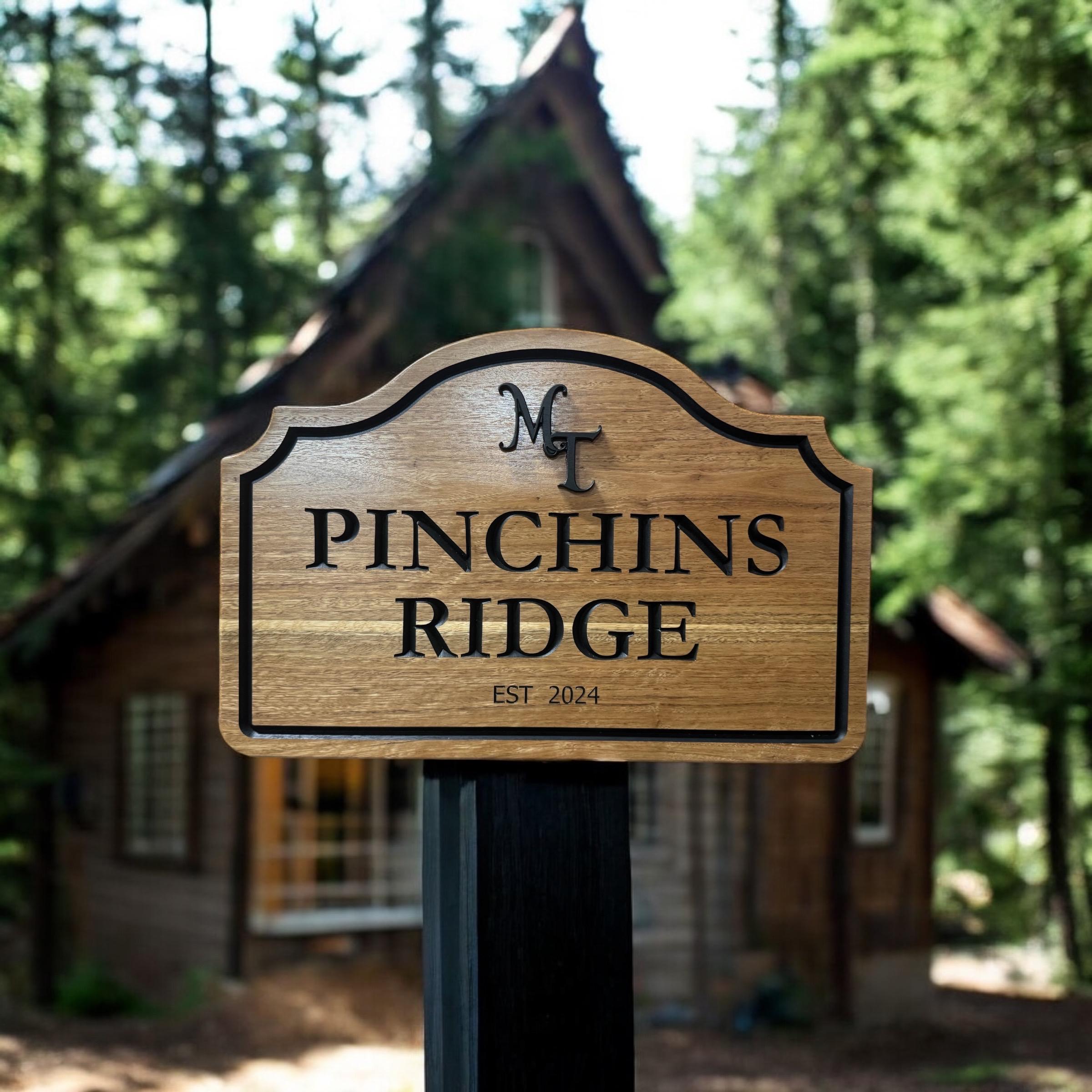 Custom Monogram Ranch Sign: Handcrafted Weatherproof Spotted Gum, 45 ...