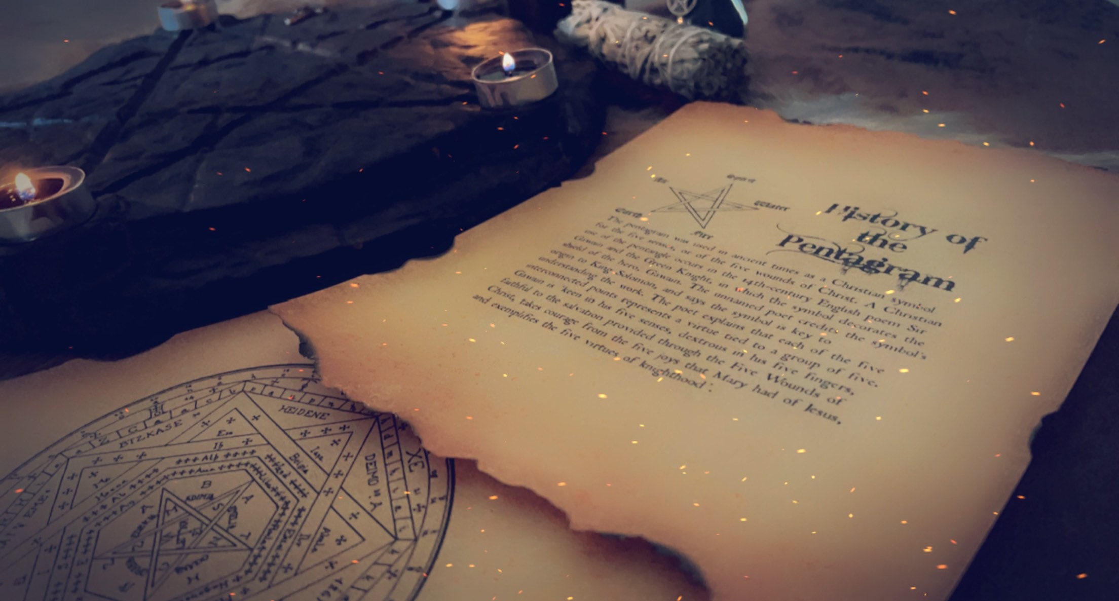 Pagan Pentagram Ritual Summoning Altar - Etsy