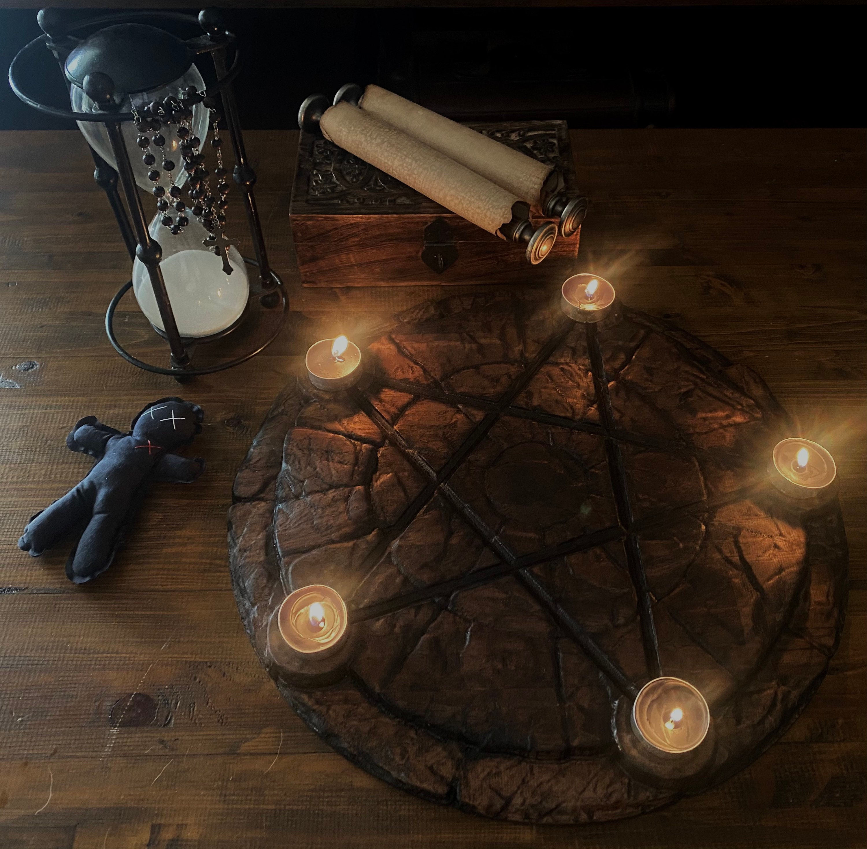 Pagan Pentagram Ritual Summoning Altar - Etsy