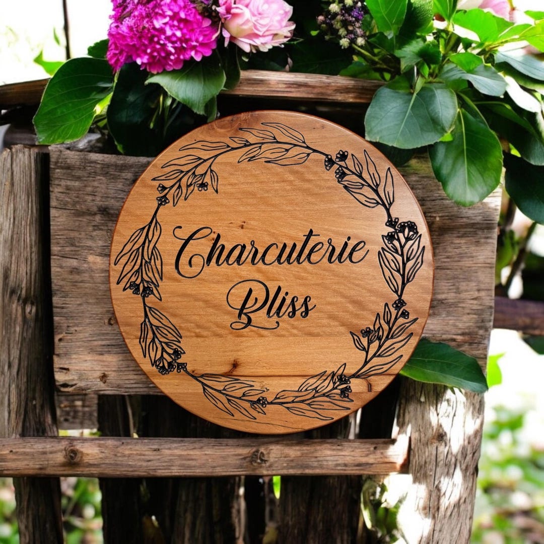 Custom Round Wood Sign: Handcrafted House or Business Plaque ...