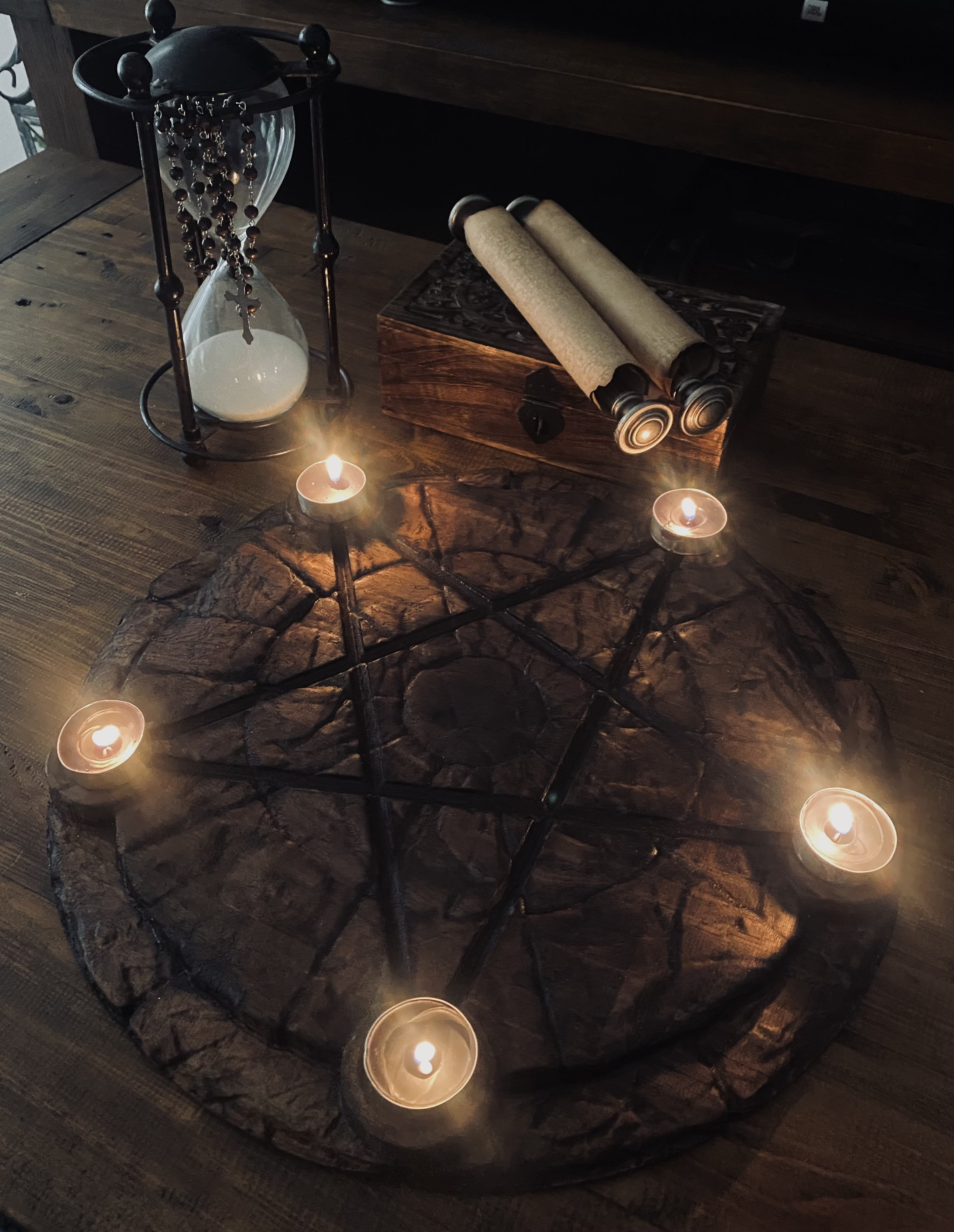 Pagan Pentagram Ritual Summoning Altar - Etsy