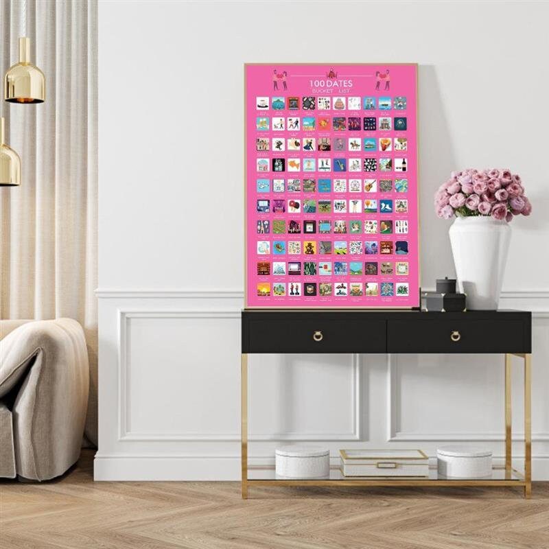 Scratch-off Poster, 100 Date Night Ideas for Couples, Creative & Fun ...