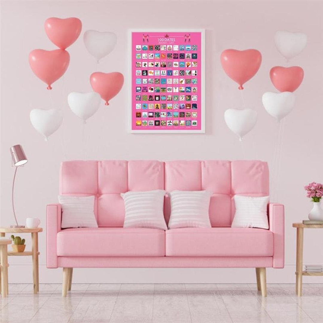 100 Date Night Ideas Scratch-off Poster for Couples, Romantic & Fun ...