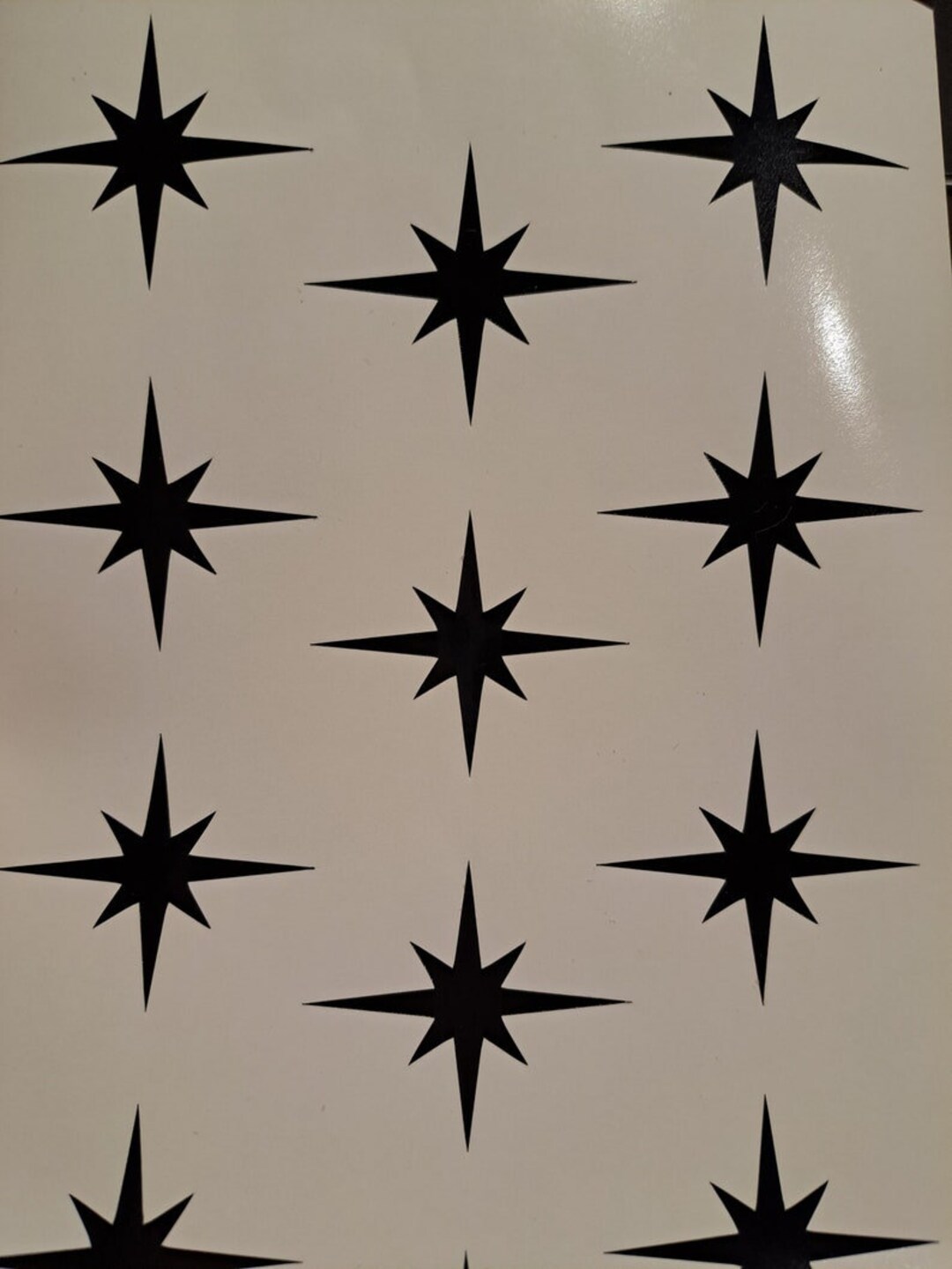 Set of 16 Small Size Star Vinyl Decals, Starburst Stickers - Etsy