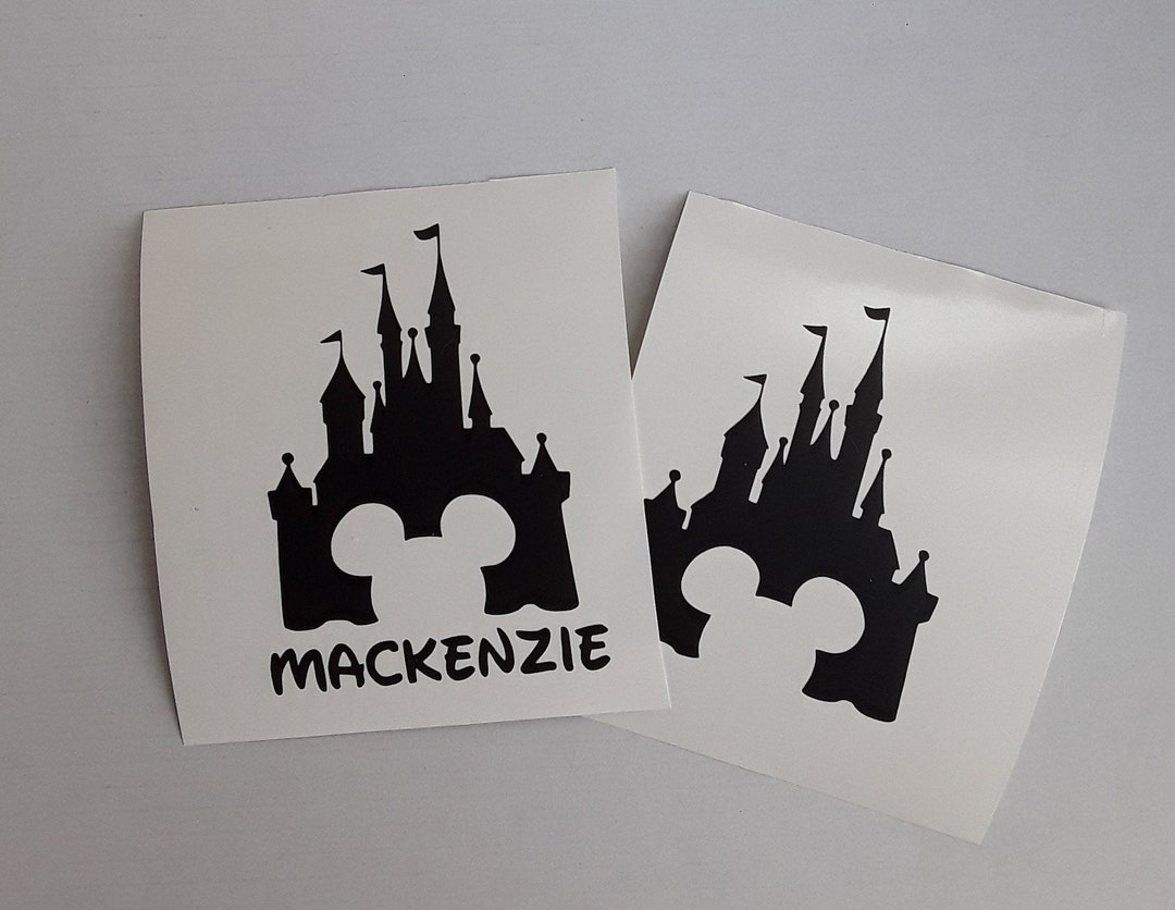 Personalized Disney Castle Decals Disney Castle Mickey - Etsy