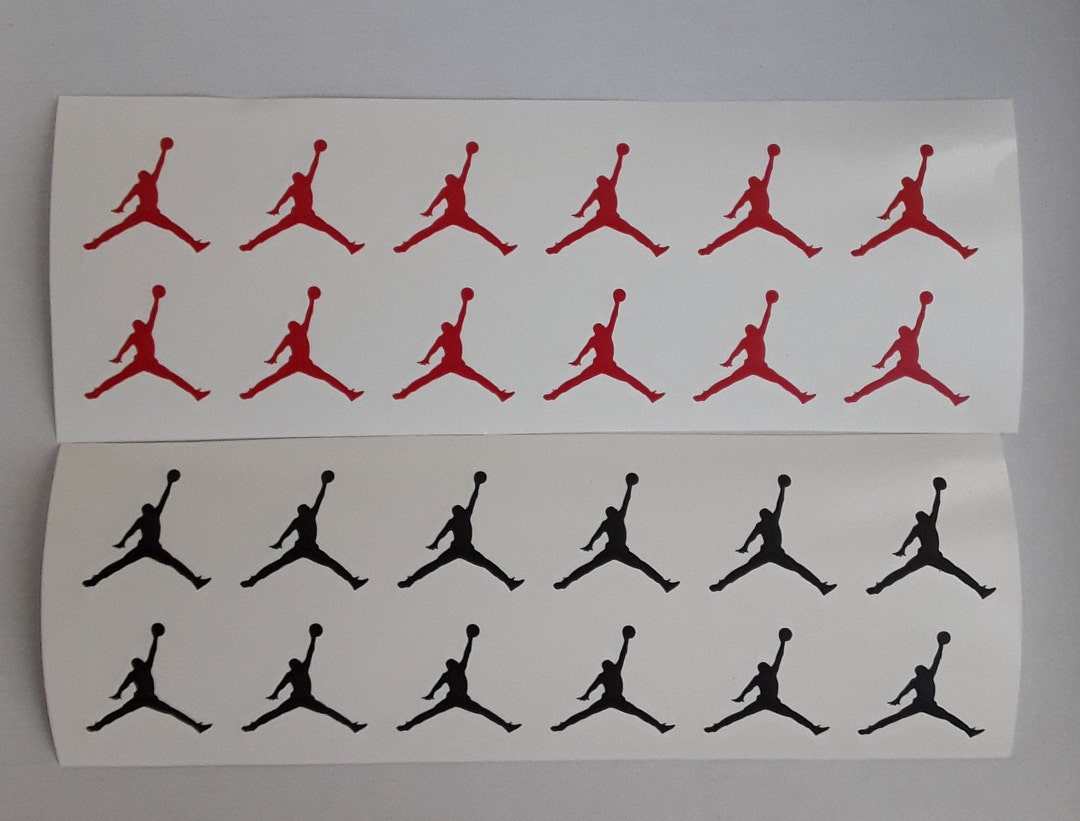 Set of 10 Jordan Decals Jumpman Vinyl Decals Basketball - Etsy