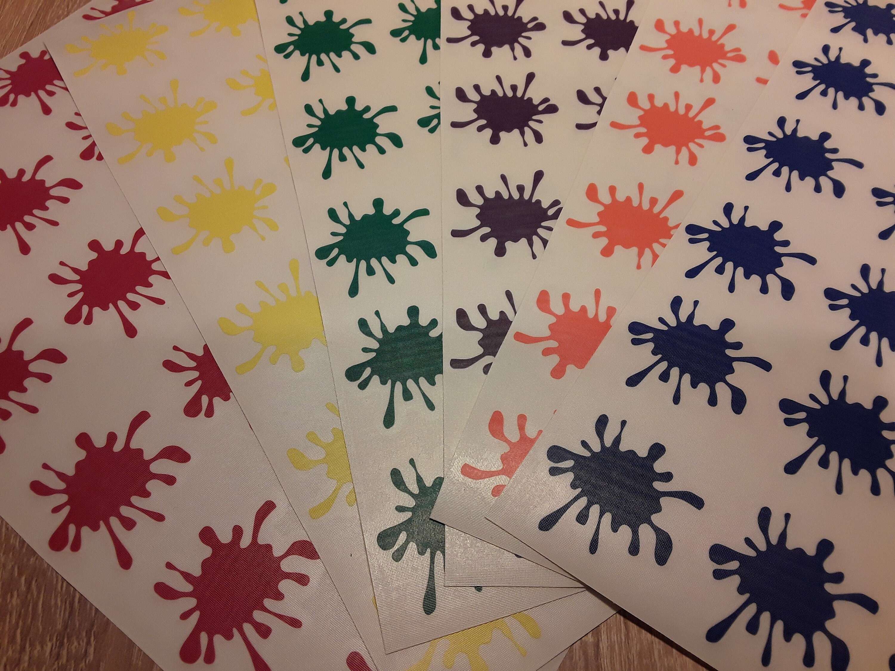 Set of 12 Paint Splatter Vinyl Decals Paint Dripping Decals - Etsy Ireland