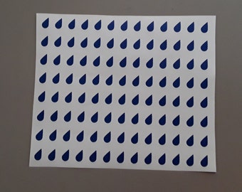 Raindrop Shape Wall Stickers Nursery Children's Bedroom - Etsy