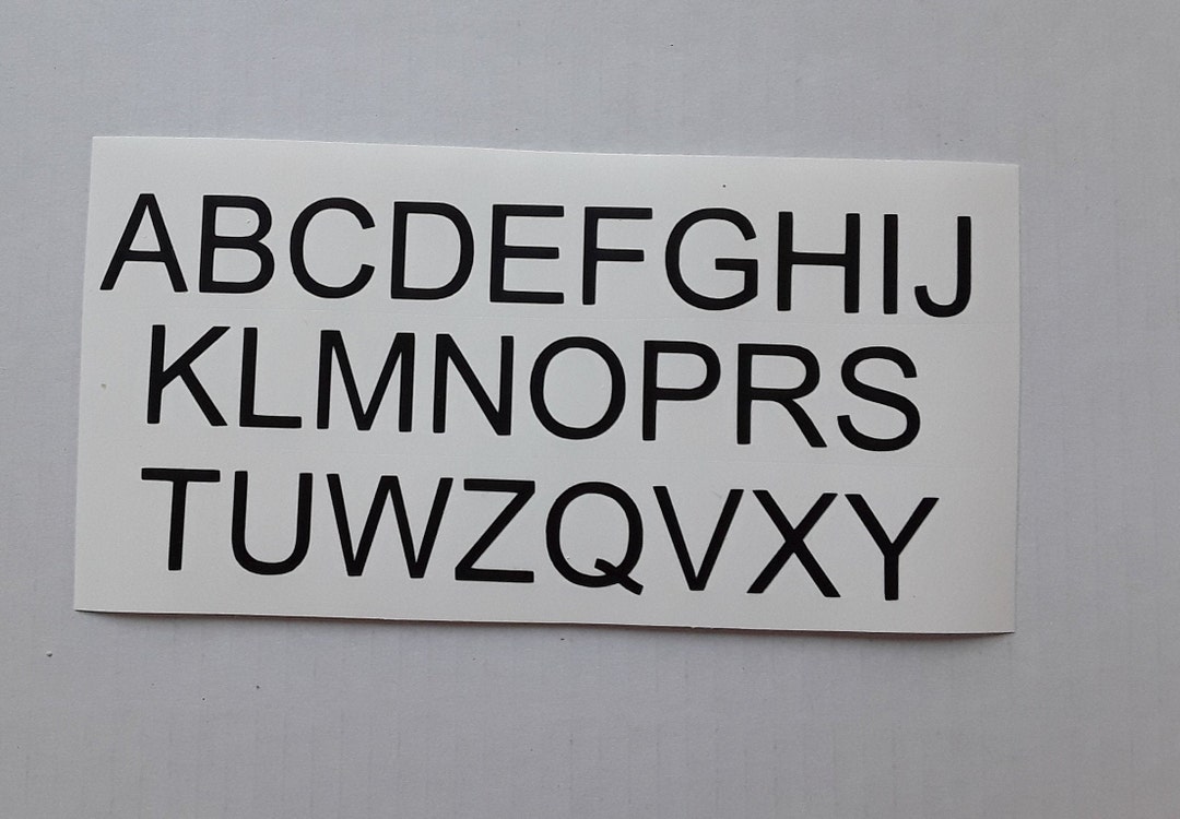 Full Set of English Alphabet With 26 Capital Letters. Vinyl - Etsy
