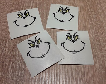 3 Set of 10 Grinch's Vinyl Decals Free Shipping - Etsy