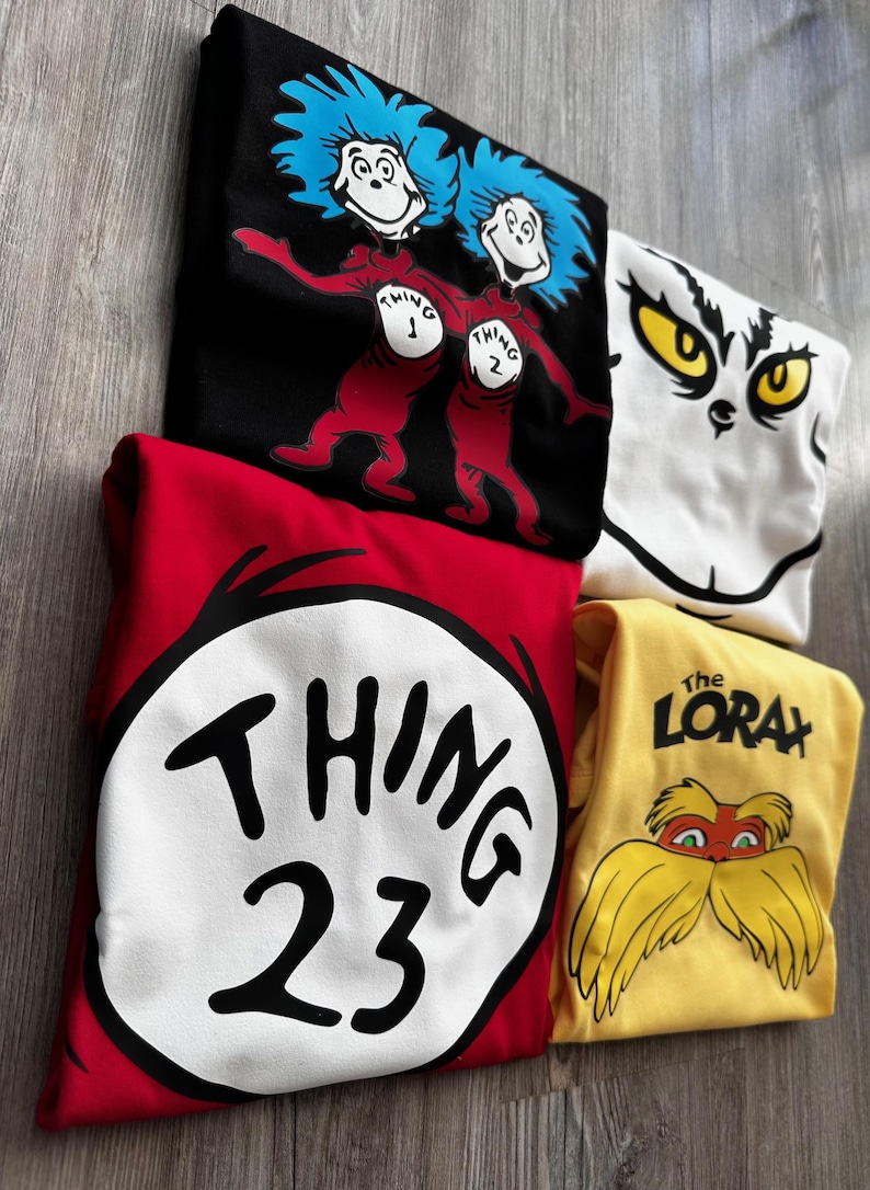Dr Seuss Tshirts | Twins | Thing One and Thing Two Tshirt | the Lorax ...