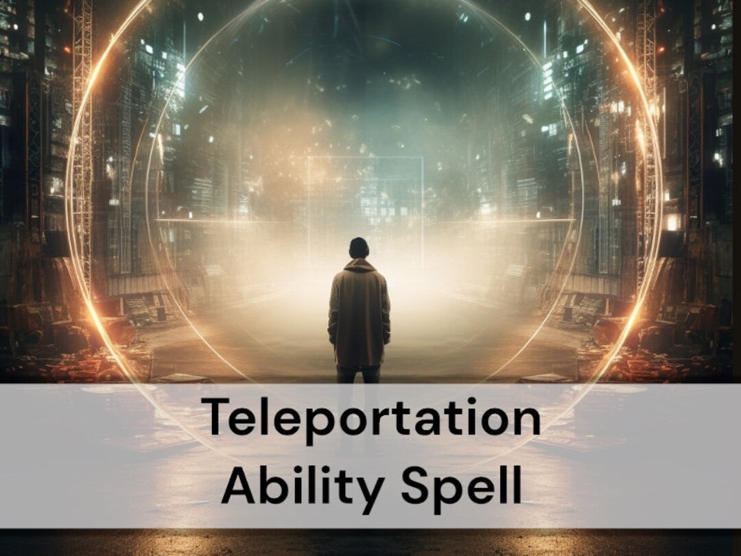 Teleportation Ability Spell - Etsy