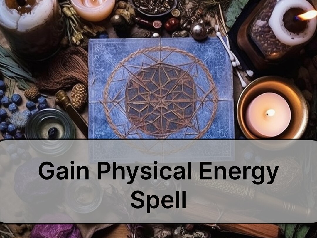 Gain Physical Energy Spell - Etsy