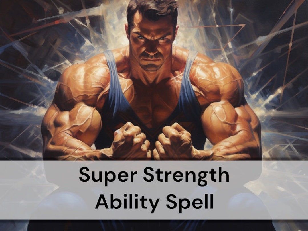 Super Strength Ability Spell - Etsy