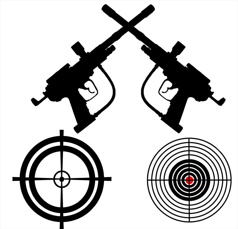 Unique Paintball Artwork as Dxf-svg-png-eps-jpg Illustrations for ...