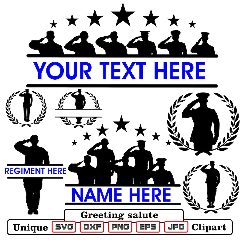 Greeting Salute Clip Art Dxf Svg, Png,eps, Jpg, for Shirt Design ...